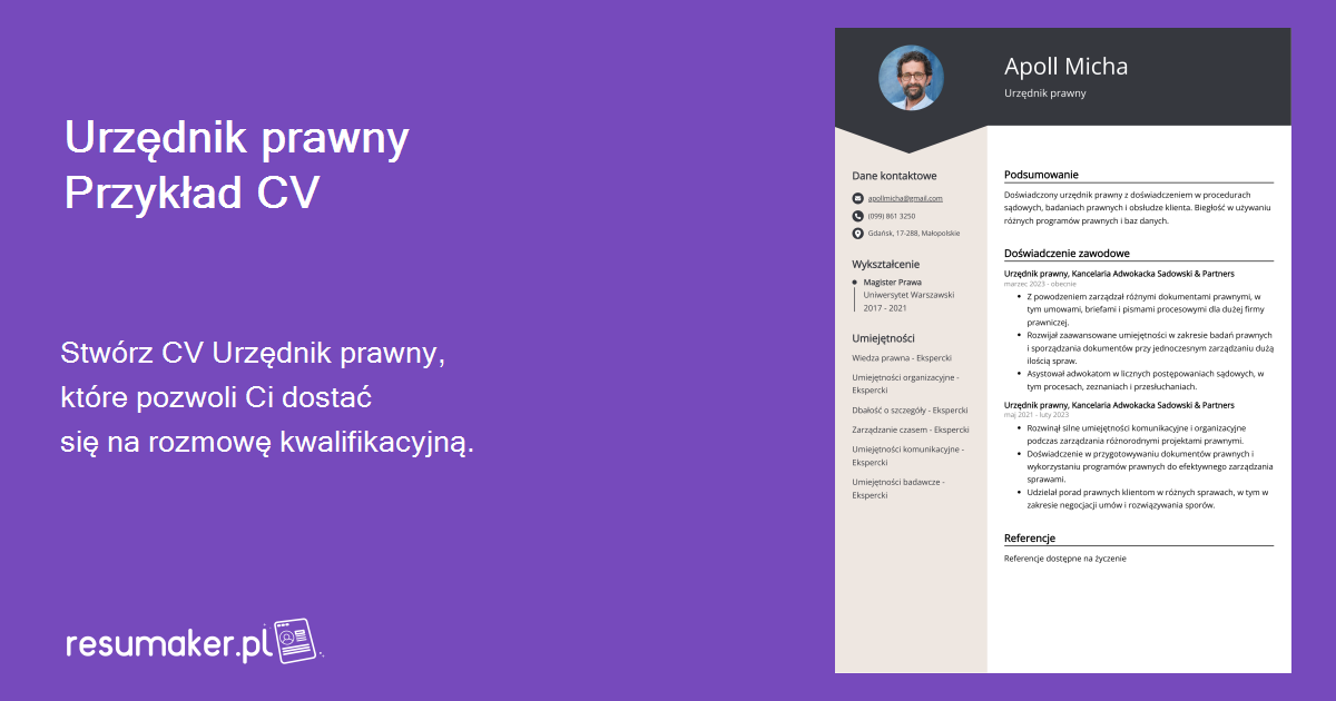 Wznowienie Urzędnik prawny: Opis stanowiska, przykład i przewodnik